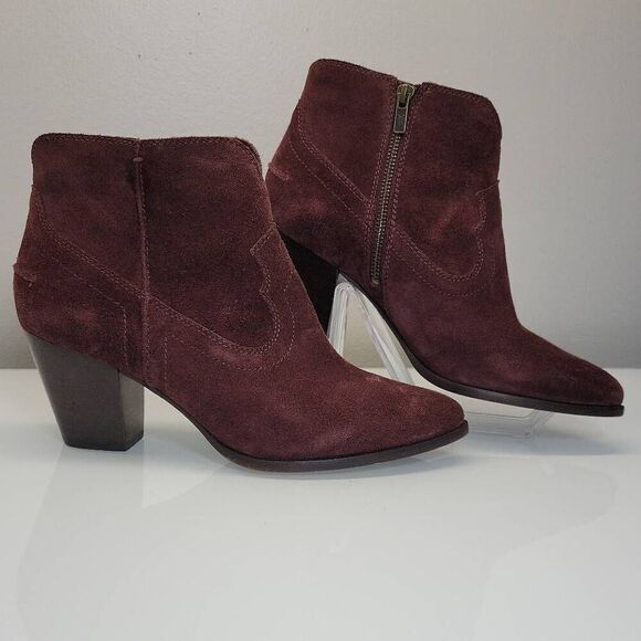 Frye | Shoes | Frye Boots Women 9 Renee Burgundy Oxblood Suede Short ...